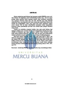 ANALISIS KUALITAS DAYA PADA PANEL HUBUNG BAGI TEGANGAN RENDAH SECARA REAL-TIME BERBASIS IoT ...
